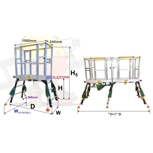 Dr. Ladder SPL-NFB008-07 / SPL-NFB008-10 Fiberglass Hop-Up Platform