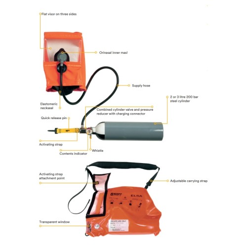 3M™ Scott™ ELSA 15B Emergency Life Support Apparatus