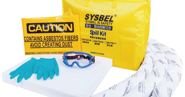 Sysbel SKIT001W / SKIT001Y / SKIT001G 11.5Gal Portable Spill Kit